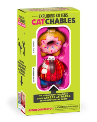 Exploding Kittens Catchables 2-Pack 1 Gato Donut y Gato Leñador | Ramses Store