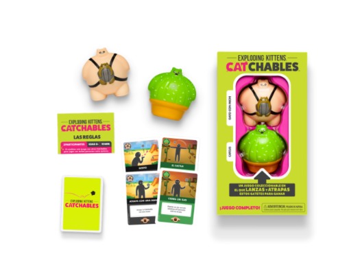Exploding Kittens Catchables 2-Pack 2 Gato con michi y Cactus | Ramses Store